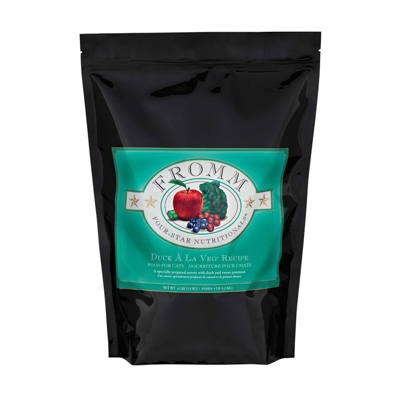 Fromm Duck A La Veg Dry Cat Food 4lb – Furly's Pet Supply