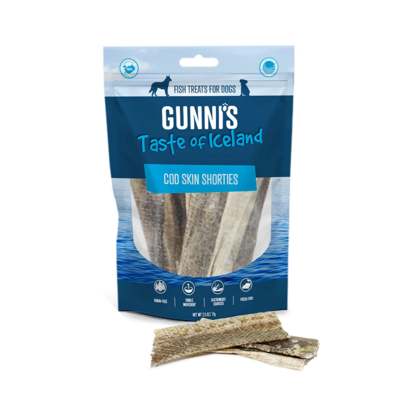 Gunni's Cod Skin Shorties 2.5oz – Furly's Pet Supply