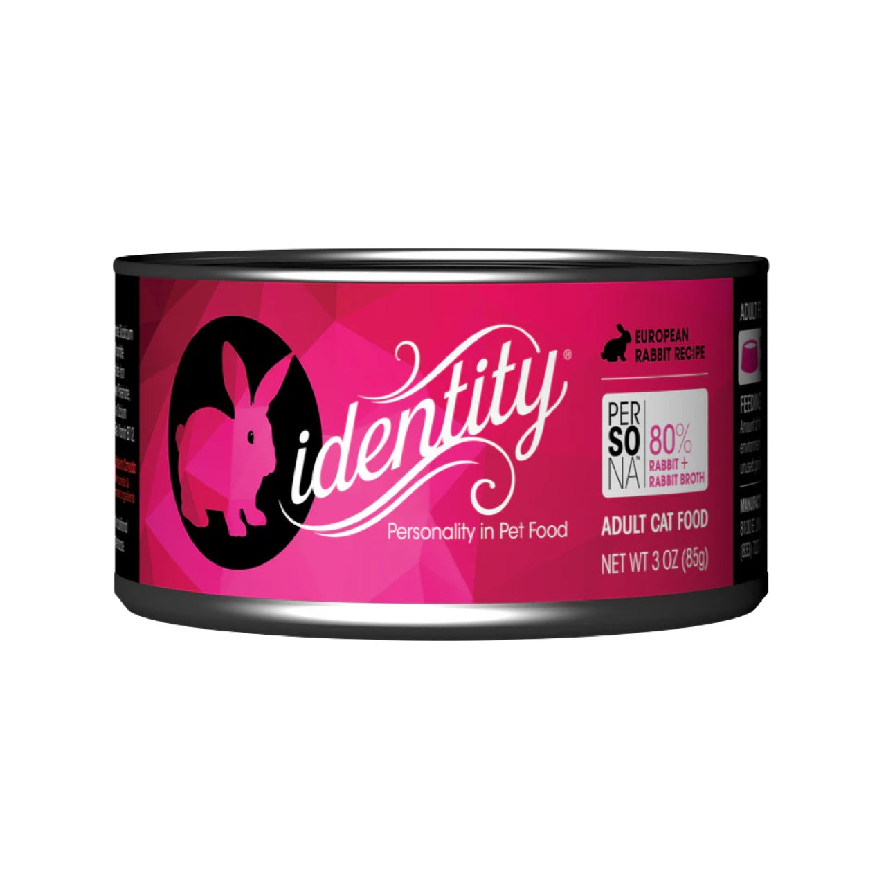 Identity Persona 80% European Rabbit & Rabbit Broth Pate Wet Cat Food ...
