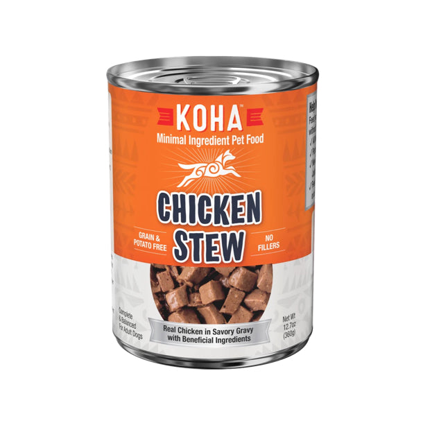 KOHA Minimal Ingredient Chicken Stew Canned Dog Food – Furly's Pet Supply