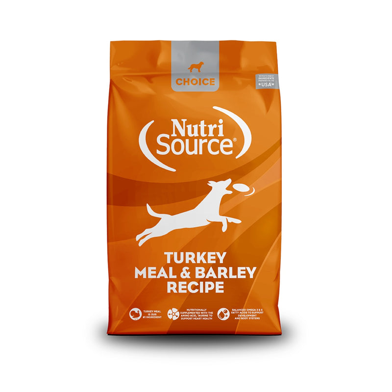 NutriSource Choice Turkey Meal & Barley Recipe 30lb – Furly's Pet Supply