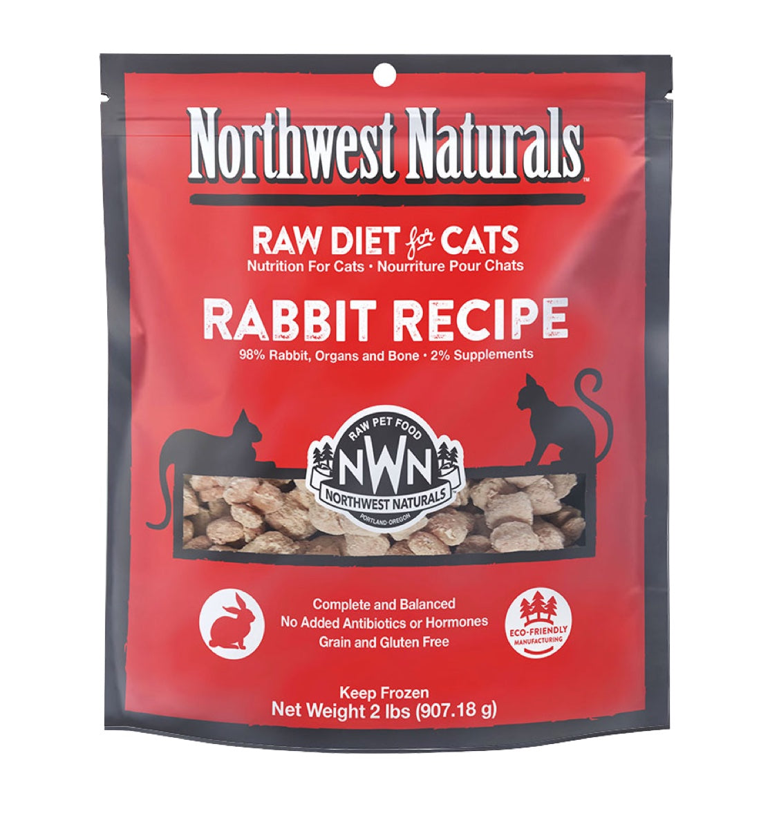 Northwest Naturals Cat Nibbles Rabbit Recipe 2lb – Furly's Pet Supply