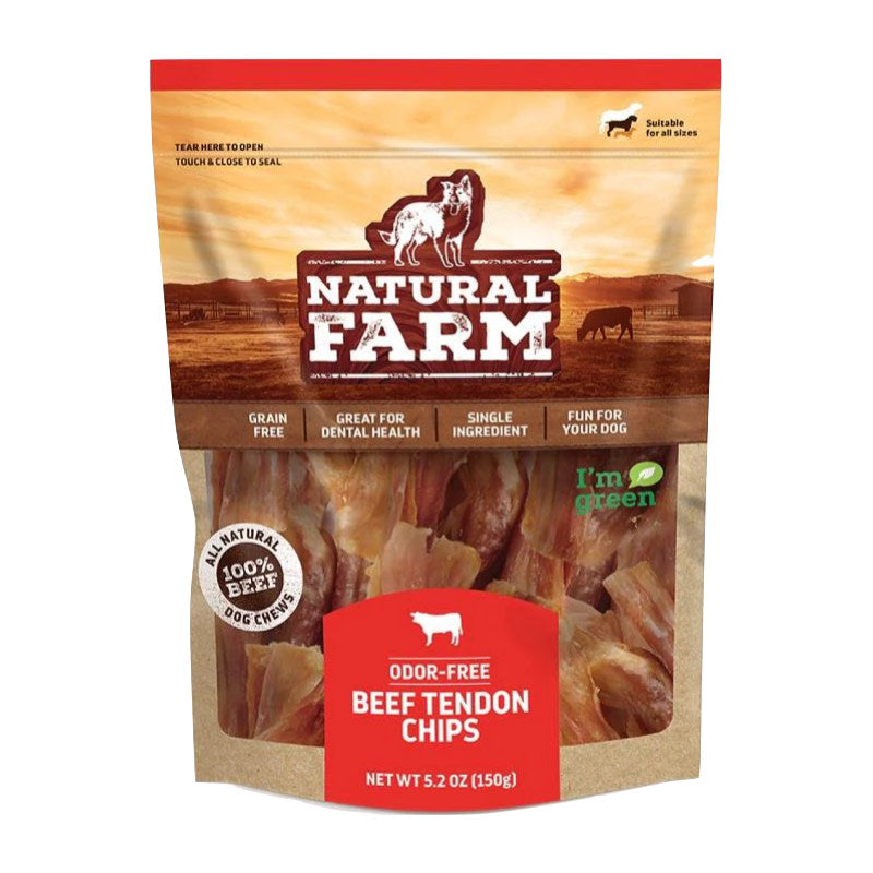 Natural Farm Beef Tendon Chips – Furly's Pet Supply