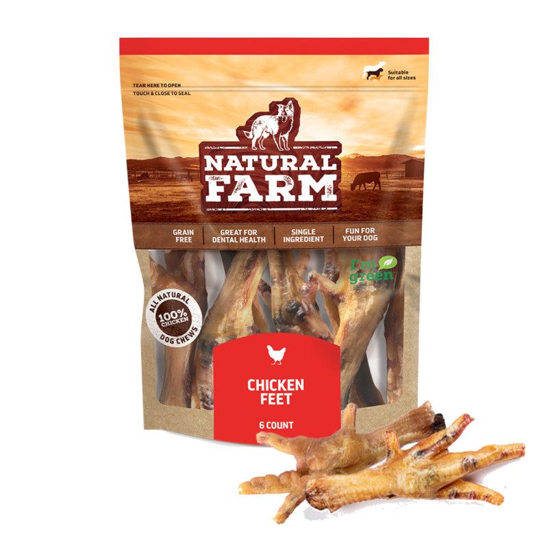 Natural Farm Chicken Feet (6ct) – Furly's Pet Supply