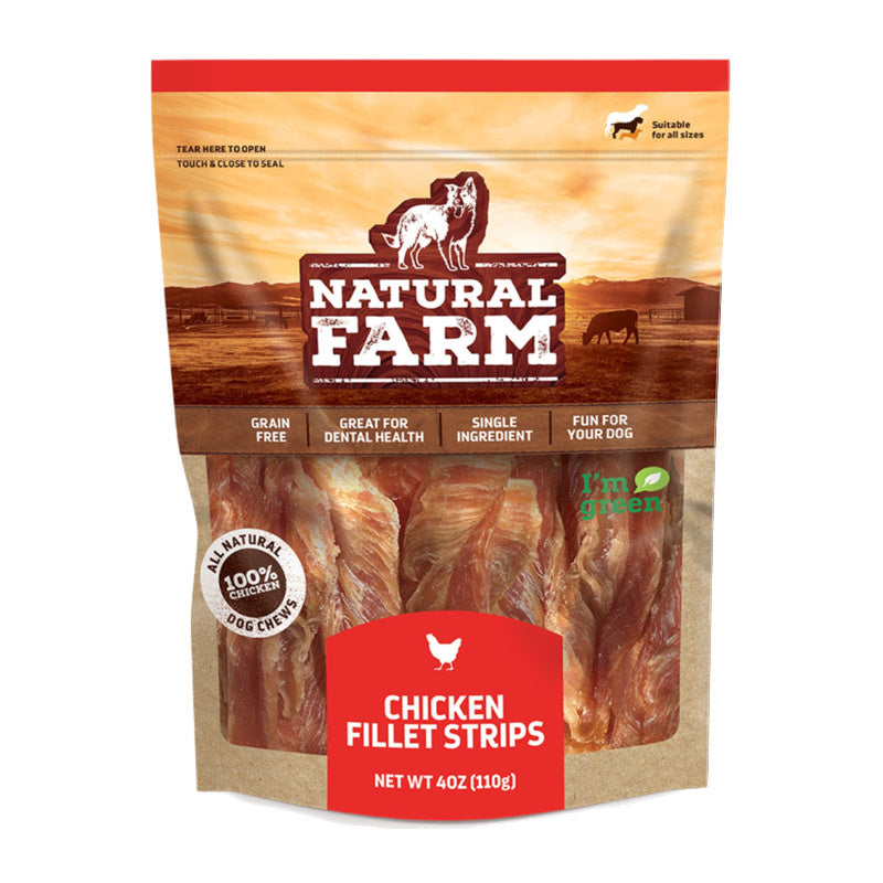 Natural Farm Chicken Fillet Strips 4oz – Furly's Pet Supply