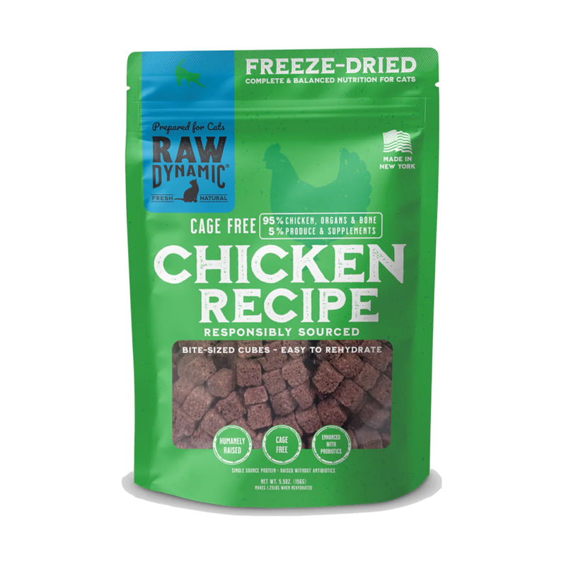 Raw Dynamic Cat Freeze Dried Chicken 5.5oz – Furly's Pet Supply