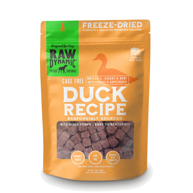 Raw Dynamic Freeze Dried Duck – Furly's Pet Supply