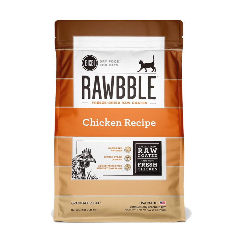 Bixbi Rawbble Chicken Recipe for Cats 3lb – Furly's Pet Supply