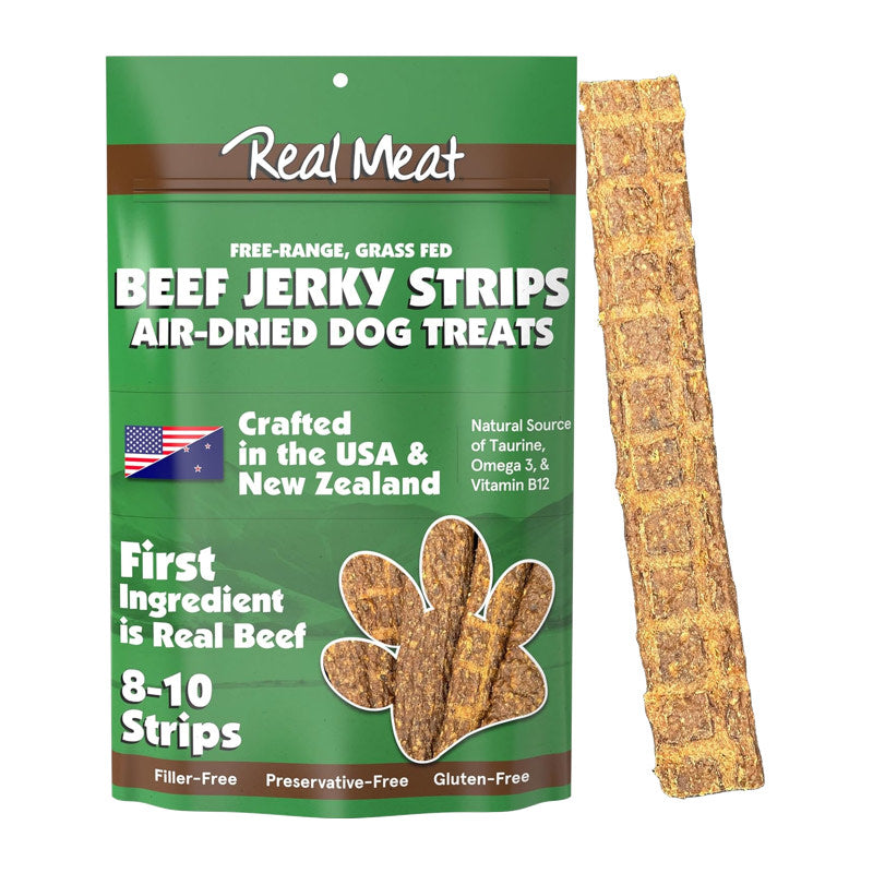 Real Meat Co. Air-Dried Beef Jerky Dog Treats – Furly's Pet Supply