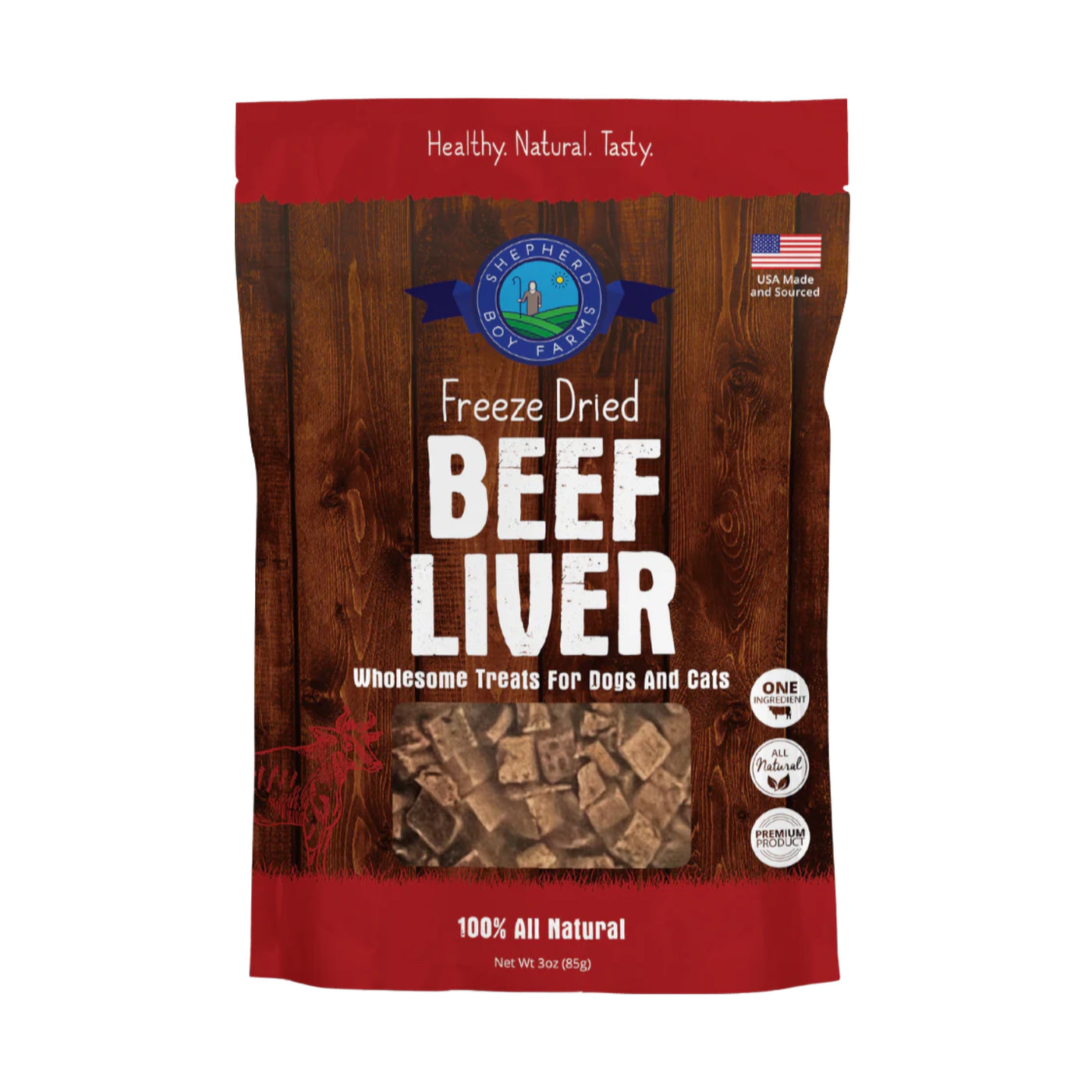 Shepherd Boy Farms Freeze Dried Beef Liver Dog Treats 3oz – Furly's Pet ...