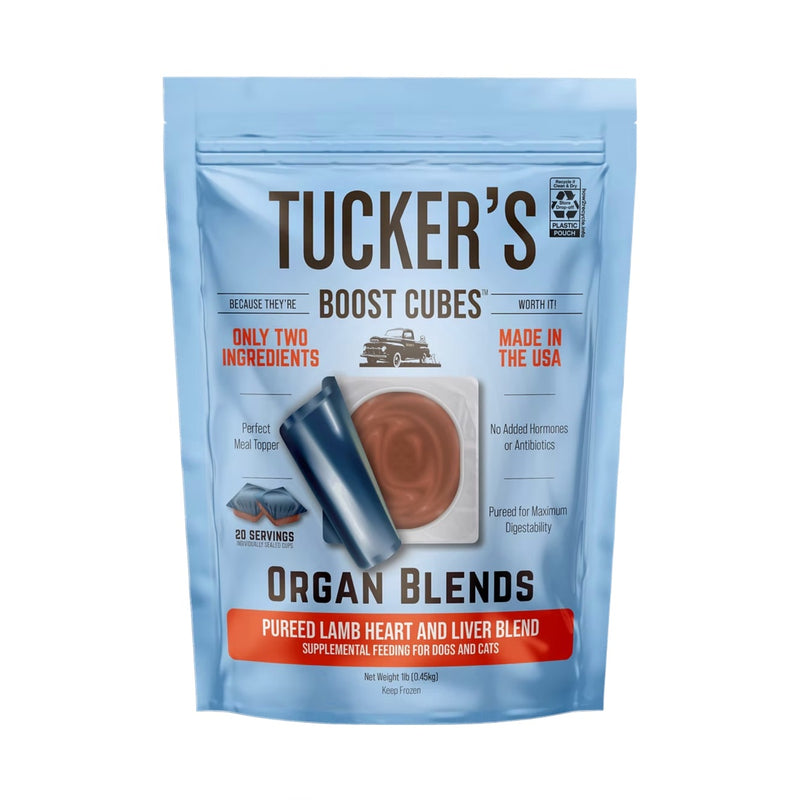 Tucker's Boost Cubes Pureed Lamb Heart & Liver Blend – Furly's Pet Supply