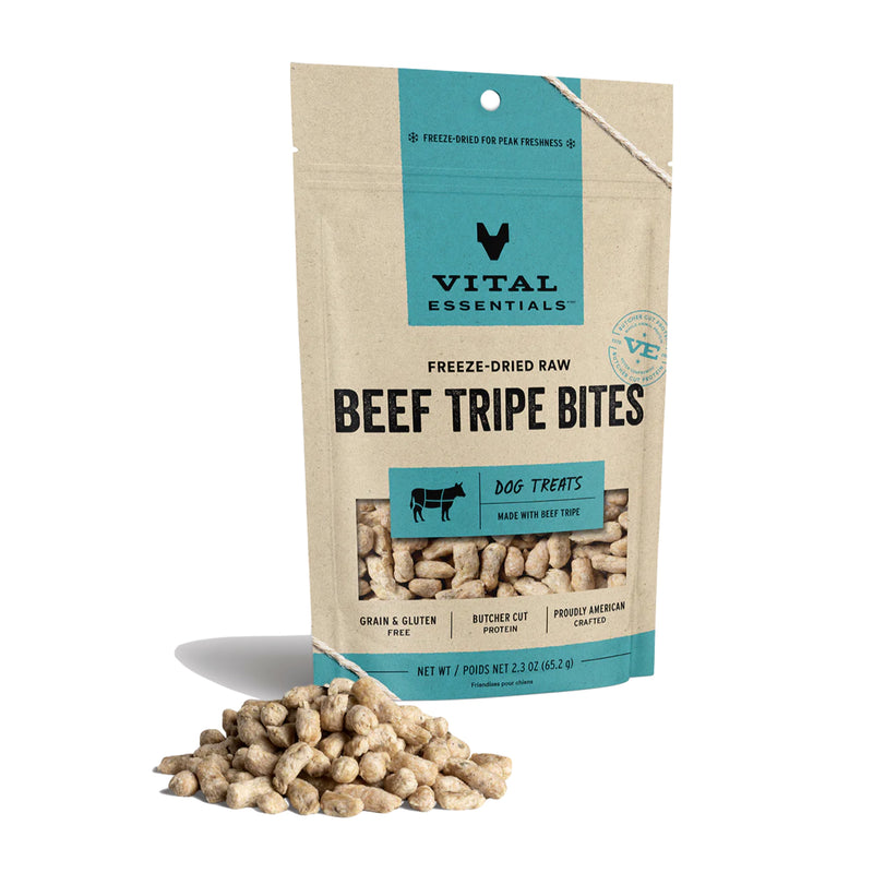 Vital Essentials Beef Tripe Bites 2.3oz – Furly's Pet Supply